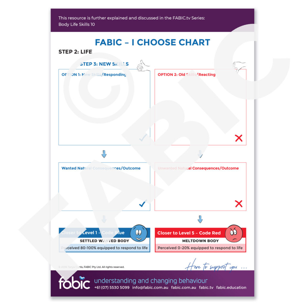Poster 27 – I Choose Chart TEMPLATE - FABIC | Behaviour Specialists