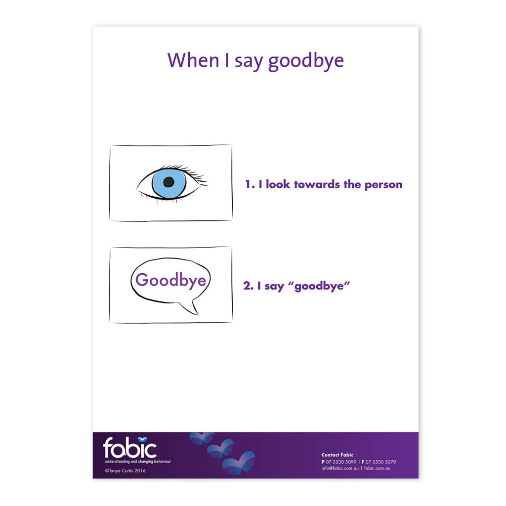 Social Skills: When I Say Goodbye - Fabic | Behaviour Specialists