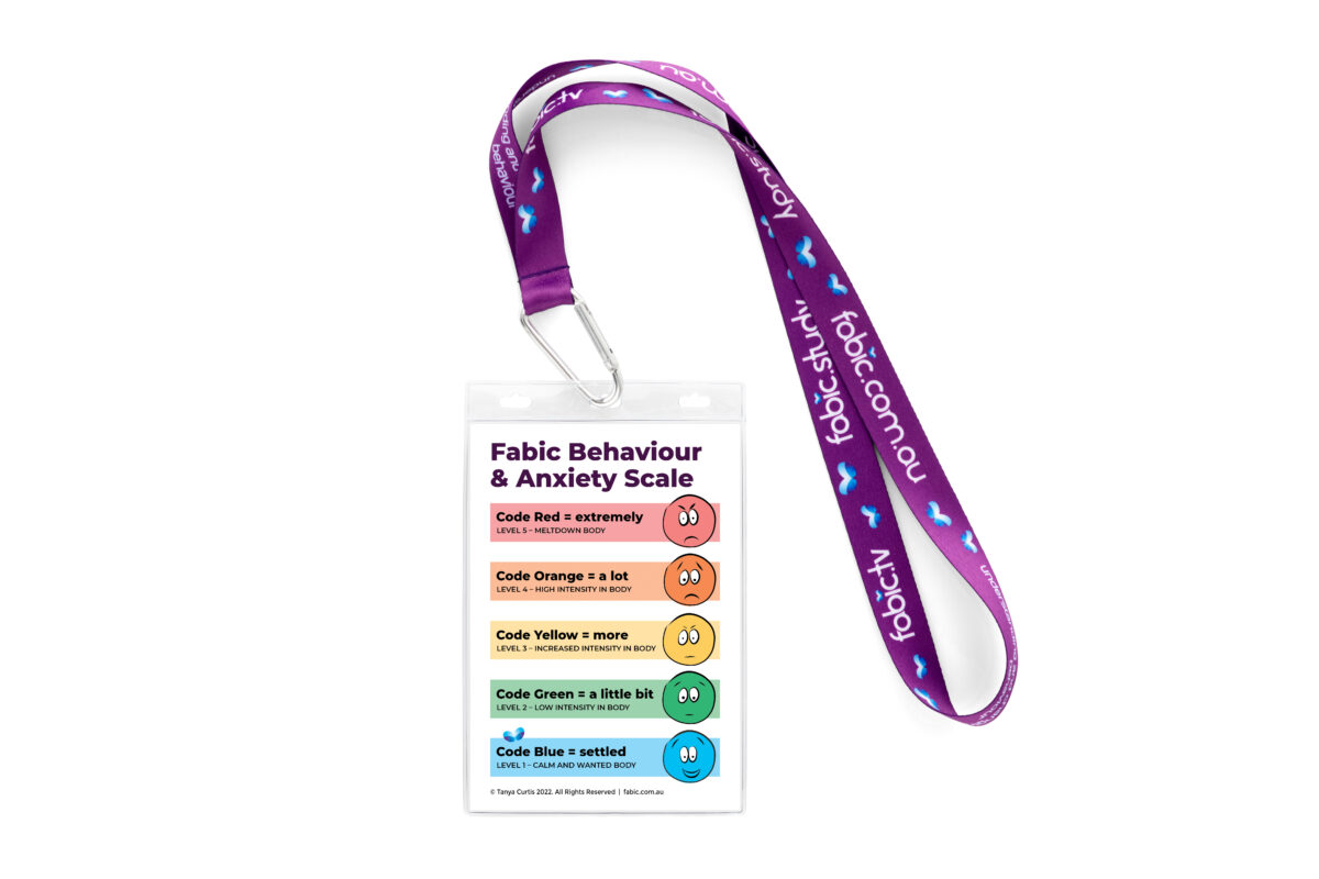 Communication Card with Lanyard - FABIC | Behaviour Specialists