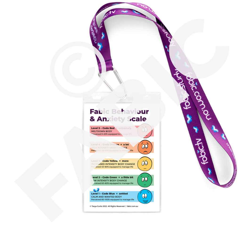 Communication Card with Lanyard - FABIC
